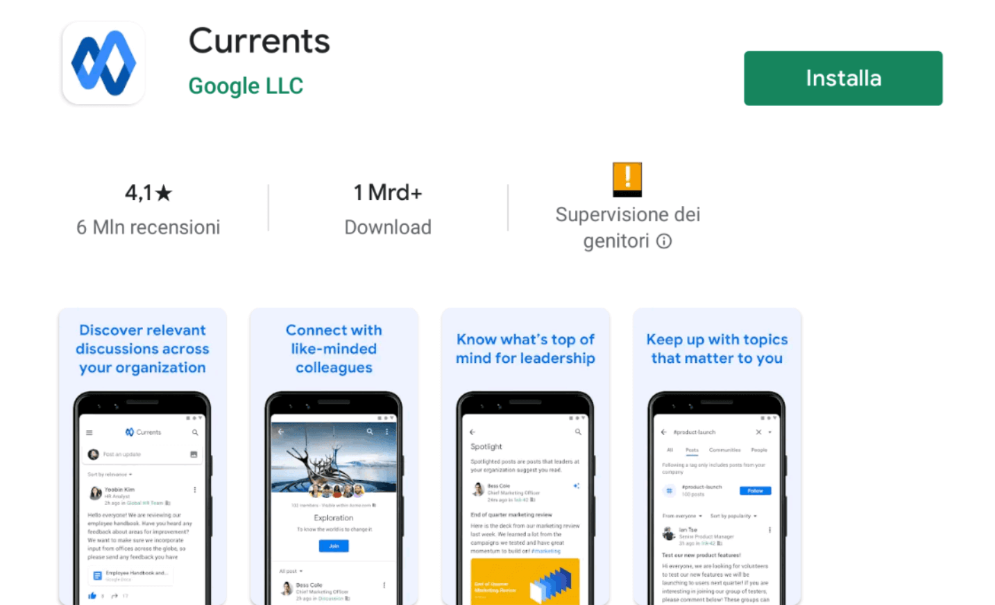 Guida a Google Currents